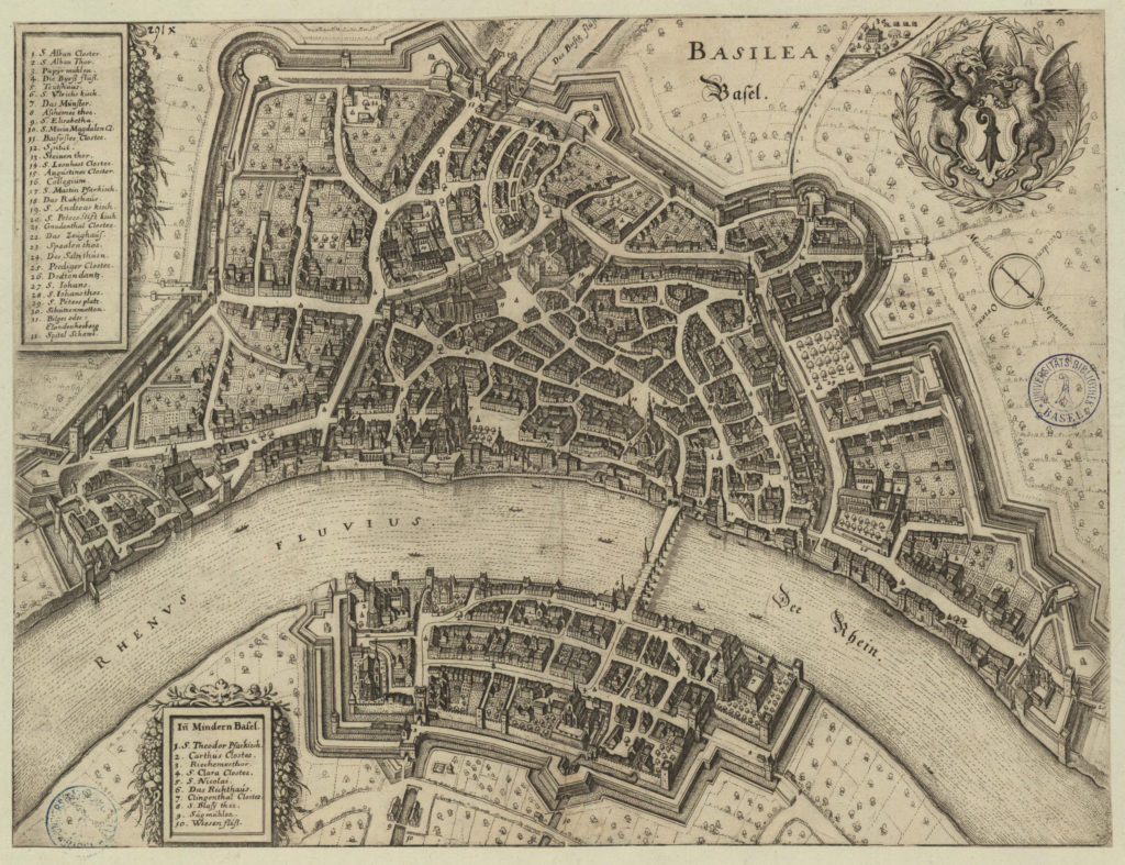 Matthäus Merian, kleine Stadtansicht von Basel | secretBasel
