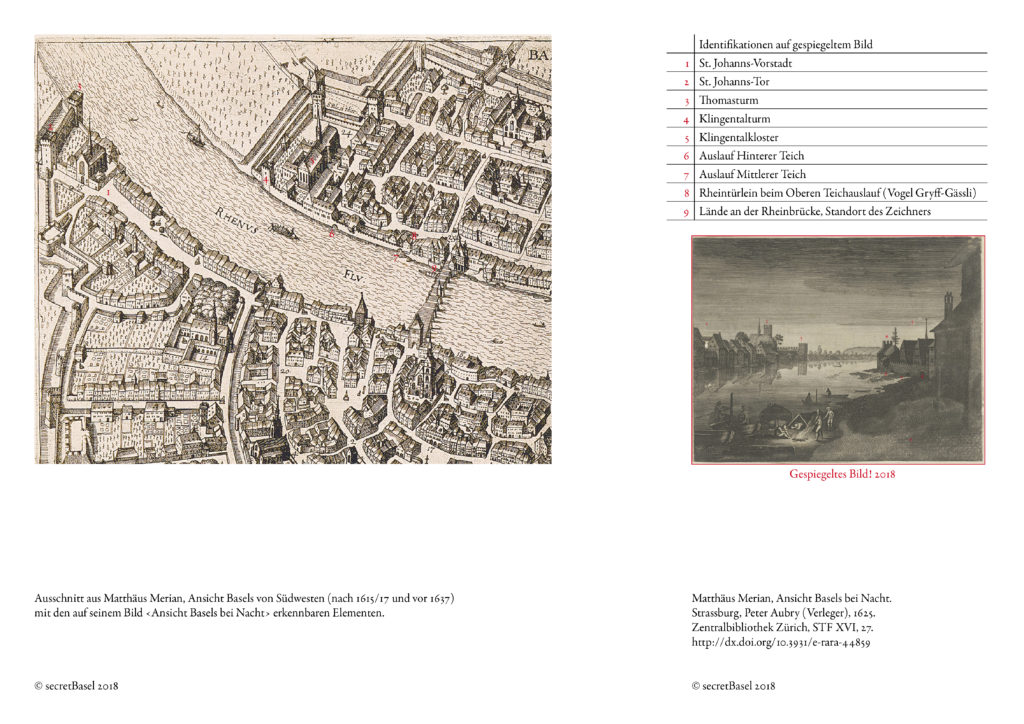 Merian, Basel bei Nacht 1625 | secretBasel
